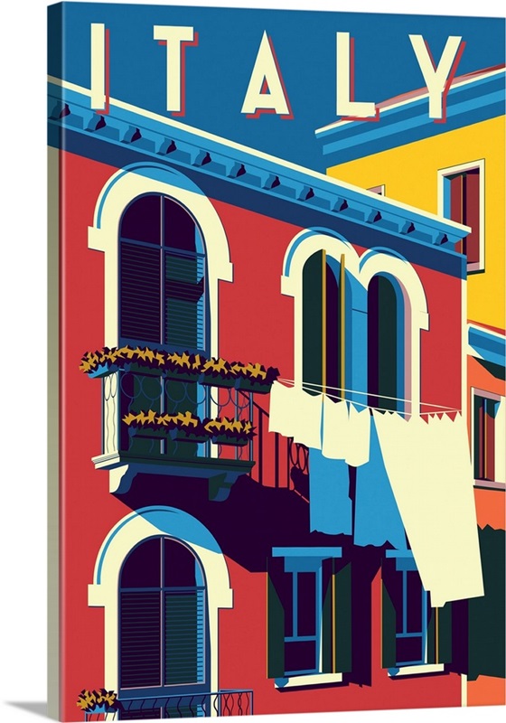 Italy Travel Poster | Great Big Canvas