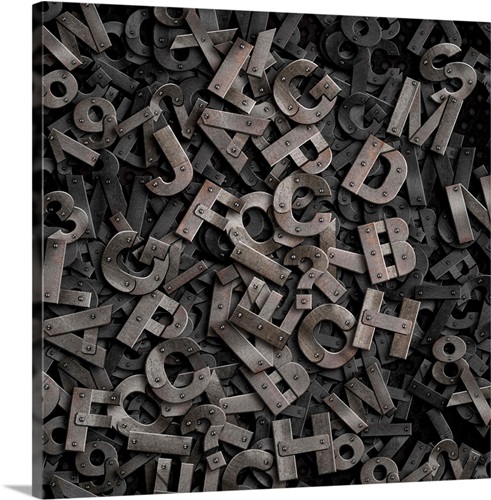 Metal Letters Wall Art, Canvas Prints, Framed Prints, Wall Peels ...