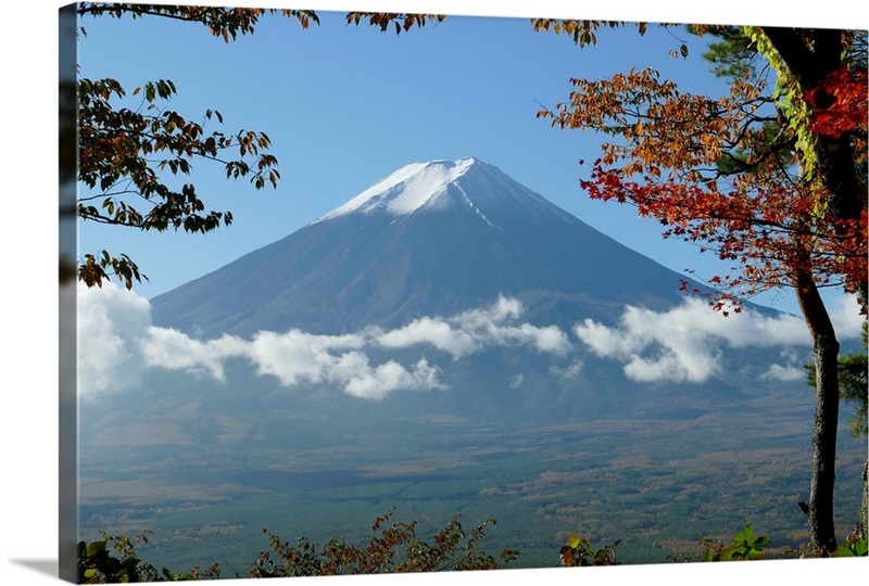 Mt. Fuji With Fall Colors In Japan | Great Big Canvas