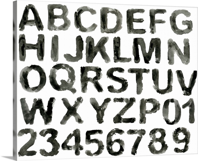 Painted Watercolor Alphabet | Great Big Canvas