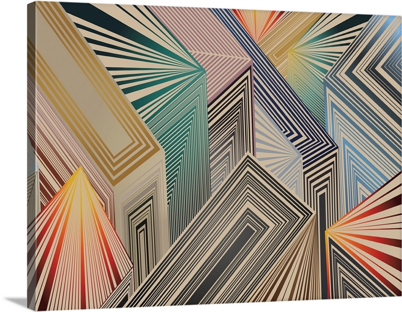 Psychedelic Cityscape | Great Big Canvas