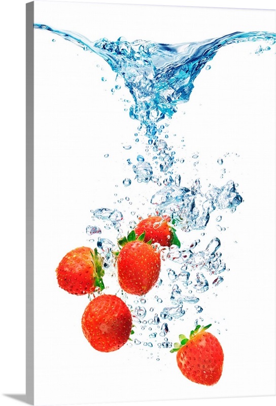 Strawberry Splash | Great Big Canvas