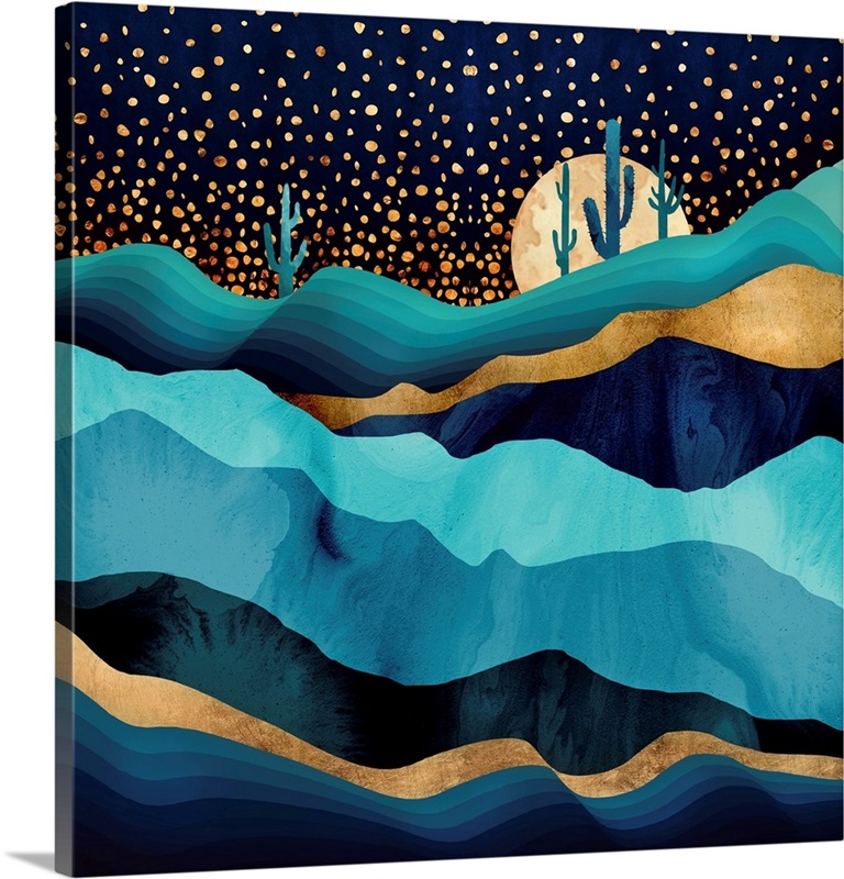 Indigo Desert Night | Great Big Canvas