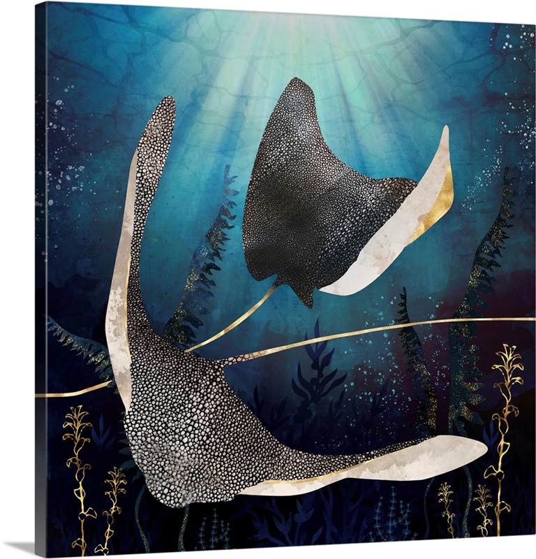 Metallic Stingray | Great Big Canvas