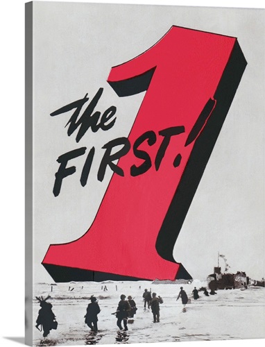 1st Infantry Division of the U.S. Army with Big Red One number | Great ...