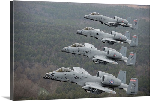 A-10 Thunderbolt II's flying over Razorback Range, Arkansas | Great Big ...