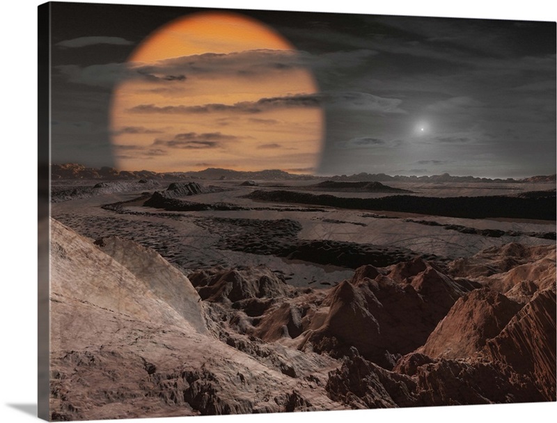 A binary star system consisting of a red giant and a white dwarf ...