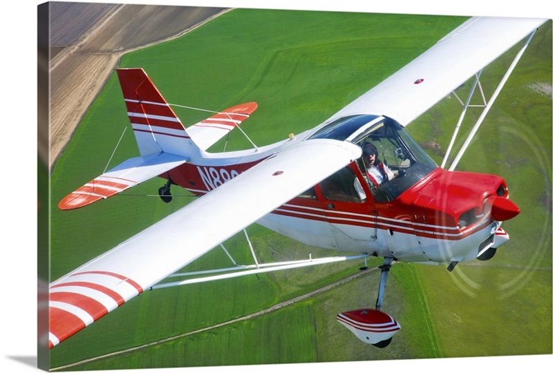 A Champion Aircraft Citabria in flight | Great Big Canvas
