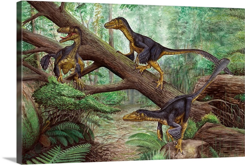 A group of Balaur bondoc in a prehistoric environment | Great Big Canvas