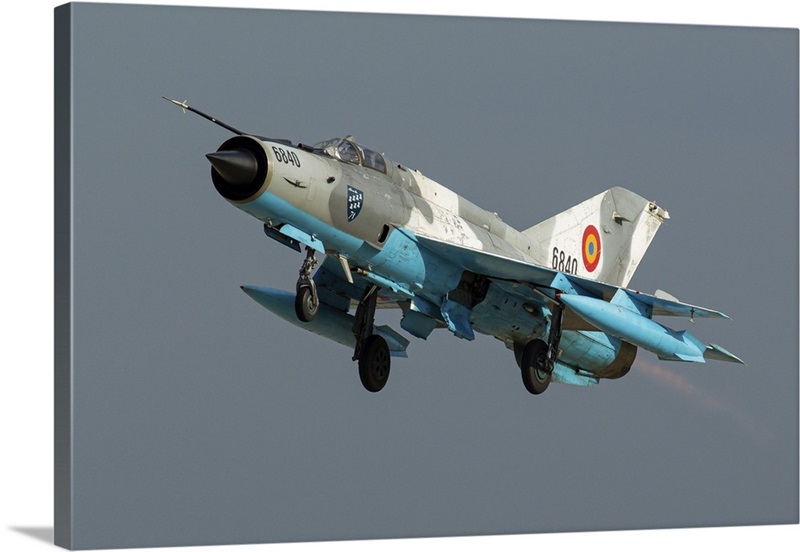 A Romanian Air Force Mig-21 LanceR Taking Off | Great Big Canvas