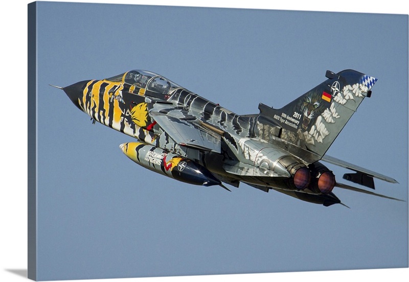 A Tornado ECR Of The German Air Force Taking Off | Great Big Canvas
