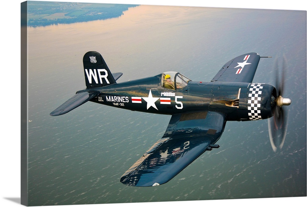 A Vought F4U 5 Corsair in flight Wall Art, Canvas Prints, Framed Prints ...