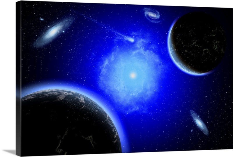 A young star system located in our Milky Way Galaxy | Great Big Canvas