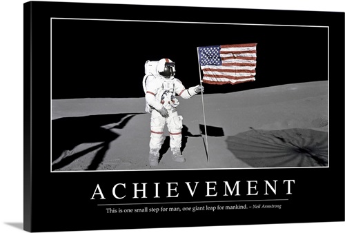 Achievement: Inspirational Quote and Motivational Poster | Great Big Canvas
