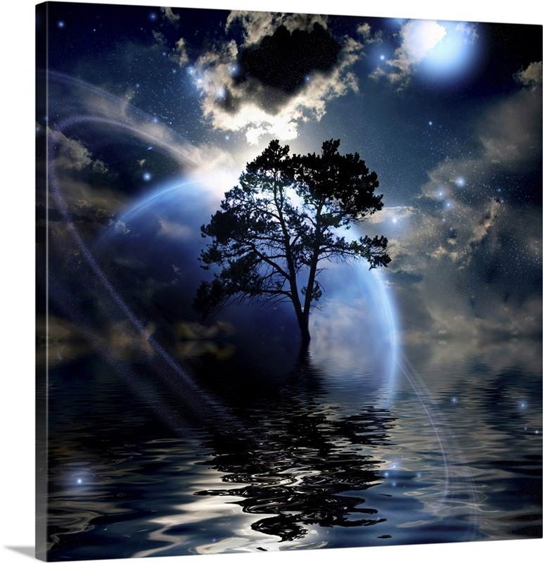 Alien Planet Landscape | Great Big Canvas