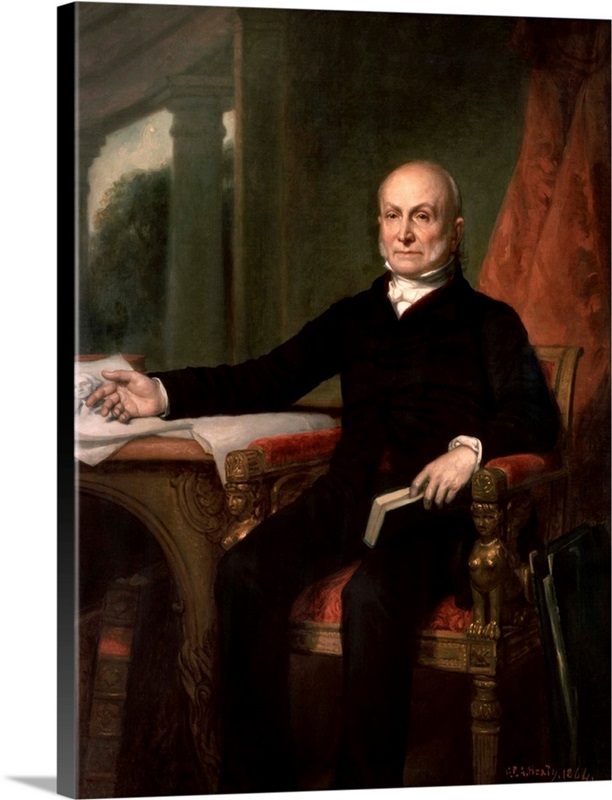 American history painting of President John Quincy Adams | Great Big Canvas