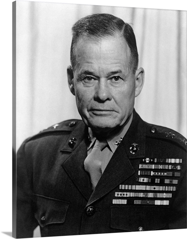 American Military History Portrait Of Lt. General Lewis Chesty Puller ...