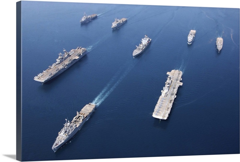 Amphibious Task ForceWest in formation | Great Big Canvas