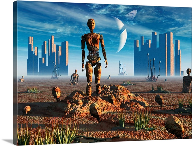 Android fossils preserved in sedimentary rock on an alien world | Great ...