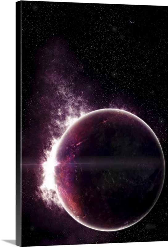 Artist's concept of a completely ethereal planet | Great Big Canvas