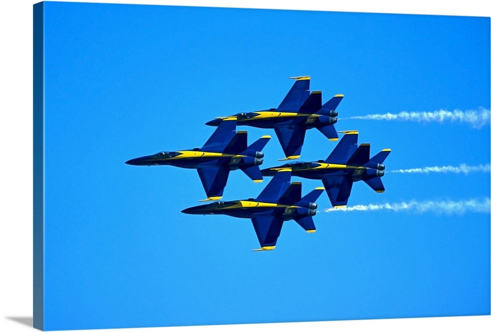 Blue Angels flying in formation Wall Art, Canvas Prints, Framed Prints ...