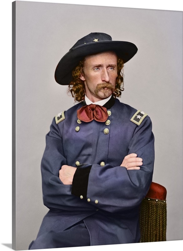 Civil War portrait of Major General George Armstrong Custer | Great Big ...