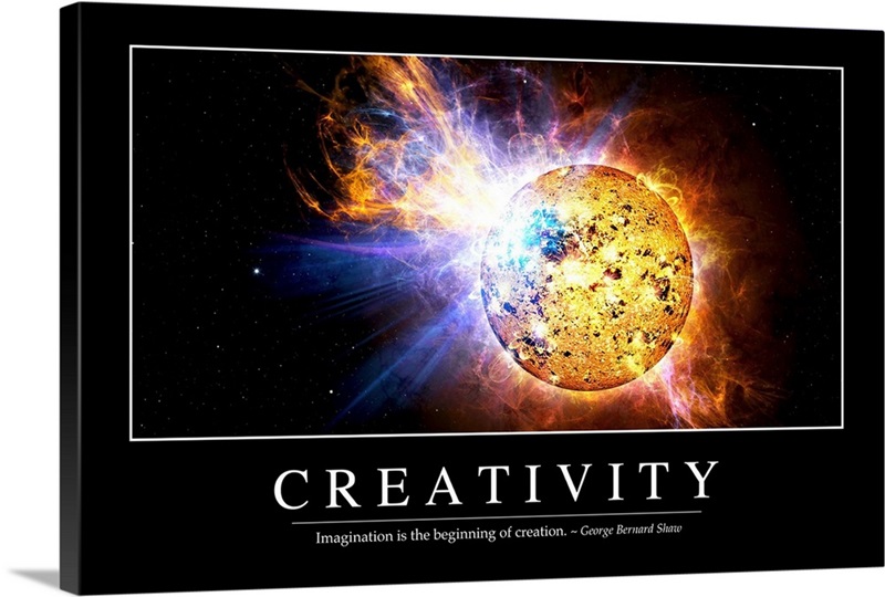 Creativity: Inspirational Quote and Motivational Poster | Great Big Canvas