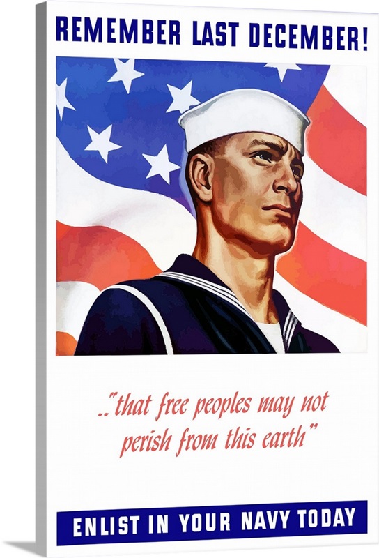 Digitally restored vector war propaganda poster. Remember Last December ...