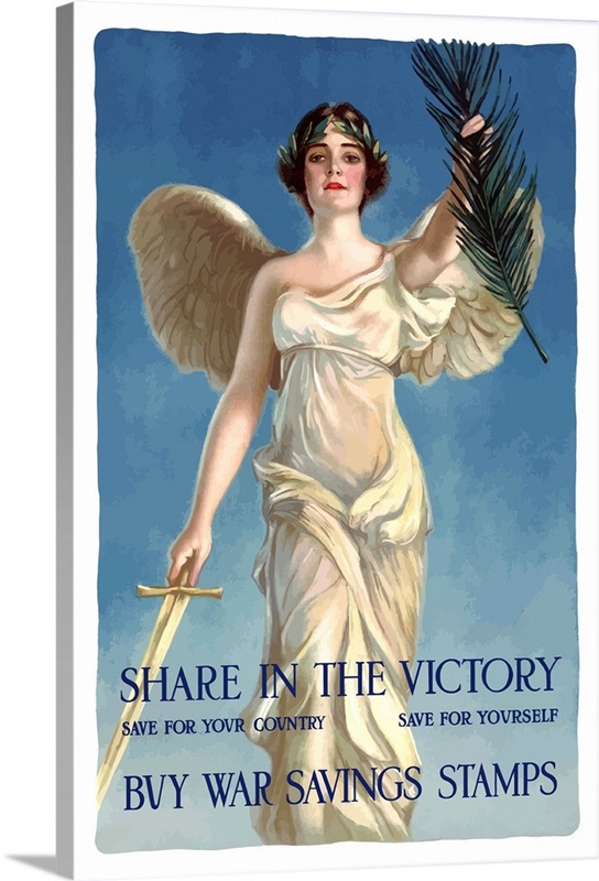 Digitally restored vector war propaganda poster. Share in the victory ...