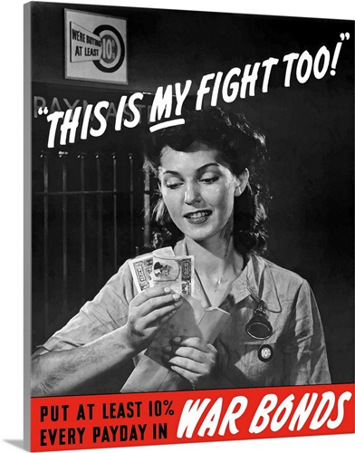 Digitally restored vector war propaganda poster. This is my fight too ...