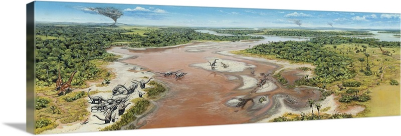 Dinosaur National Monument Panorama. Late Jurassic of North America ...