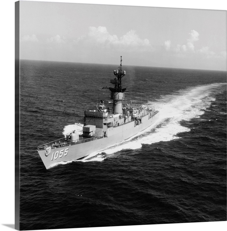 Escort ship USS Hepburn (DE-1055) | Great Big Canvas