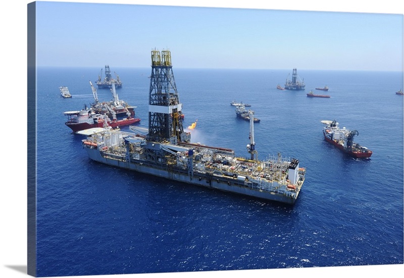 Flaring operations conducted by the drillship Discoverer Enterprise ...