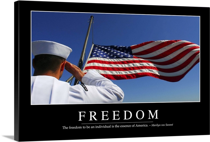 Freedom: Inspirational Quote and Motivational Poster | Great Big Canvas