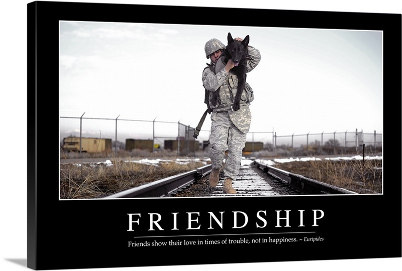 Friendship: Inspirational Quote and Motivational Poster | Great Big Canvas