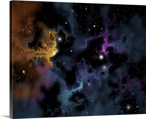 Illustration of a gaseous nebula from which star formation may occur ...
