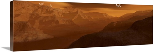 Illustration of the Maxwell Montes mountain range on the planet Venus ...