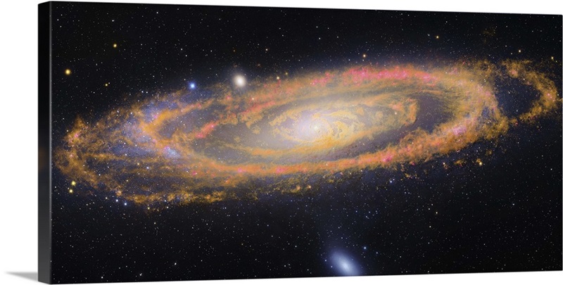 Infrared image of the Andromeda Galaxy | Great Big Canvas