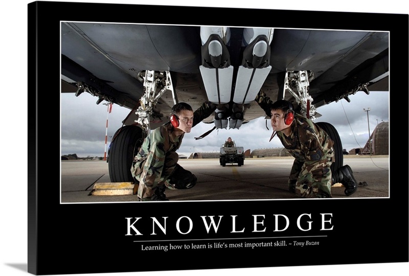 Knowledge: Inspirational Quote and Motivational Poster | Great Big Canvas