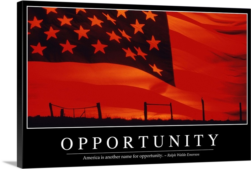 Opportunity: Inspirational Quote and Motivational Poster | Great Big Canvas
