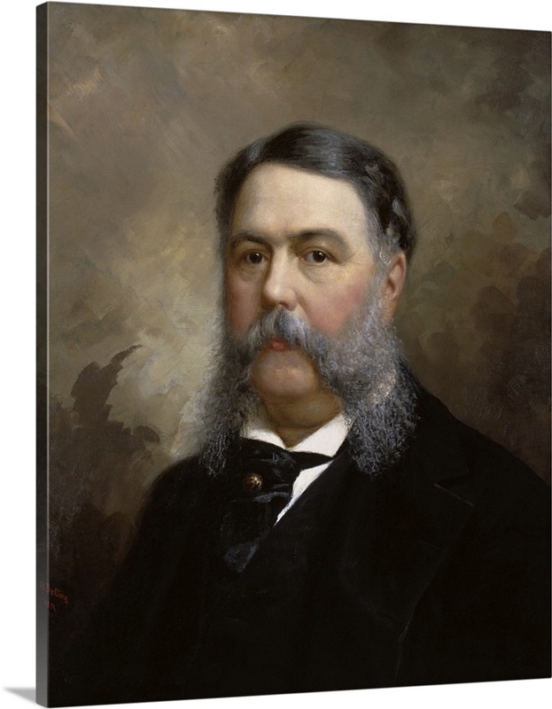 Painting Featuring Chester A. Arthur, 21st President Of The United ...