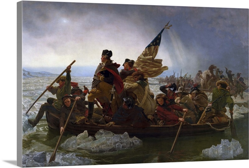 Painting of George Washington crossing the Delaware | Great Big Canvas