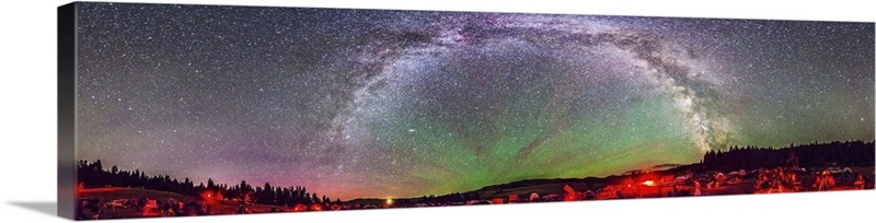 Panorama of Milky Way above the Table Mountain Star Party in Washington ...