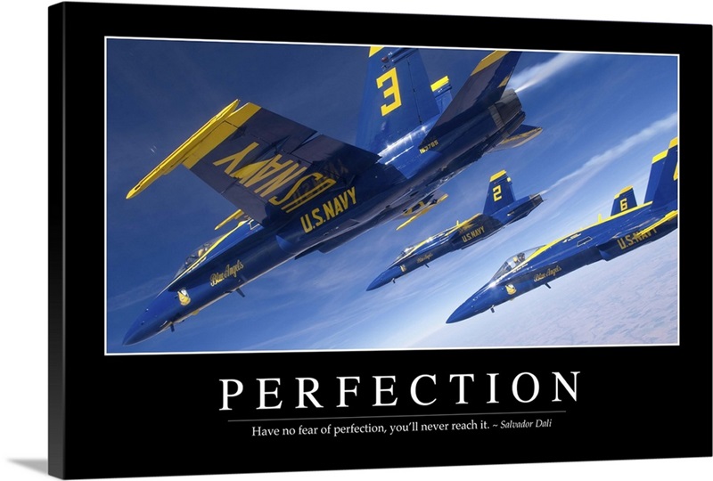 Perfection: Inspirational Quote and Motivational Poster | Great Big Canvas