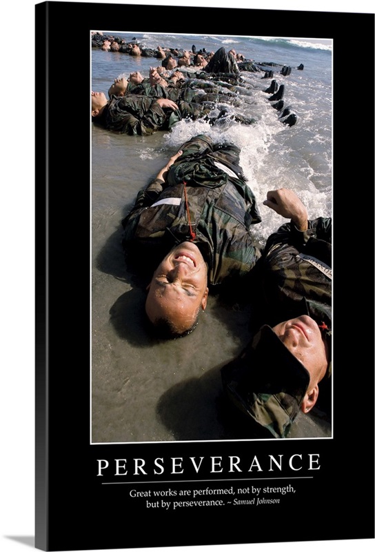 Perseverance: Inspirational Quote and Motivational Poster | Great Big ...