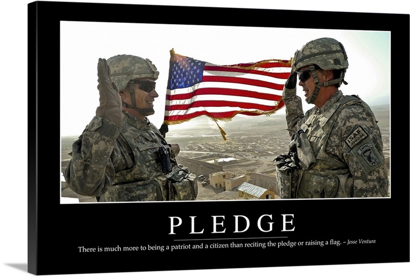 Pledge: Inspirational Quote and Motivational Poster | Great Big Canvas