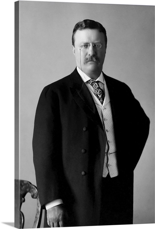 Portrait Of President Theodore Roosevelt, Dated 1904 | Great Big Canvas