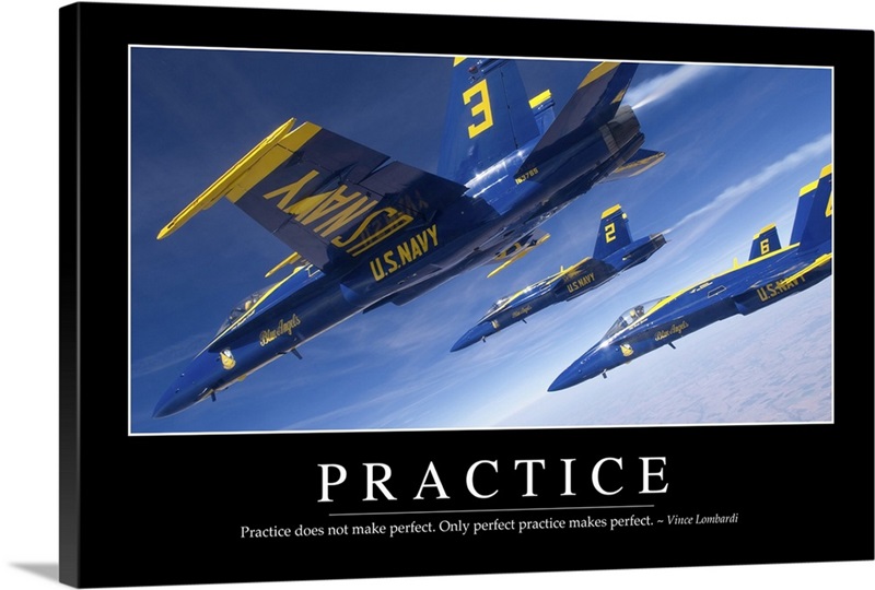 Practice: Inspirational Quote and Motivational Poster | Great Big Canvas