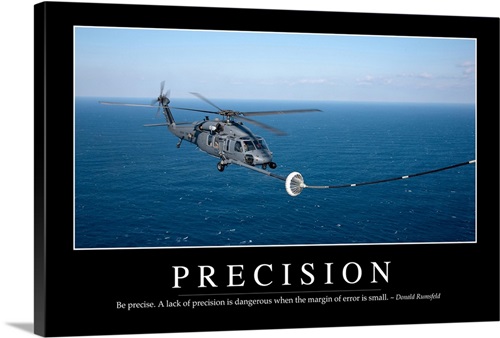 Precision: Inspirational Quote and Motivational Poster | Great Big Canvas