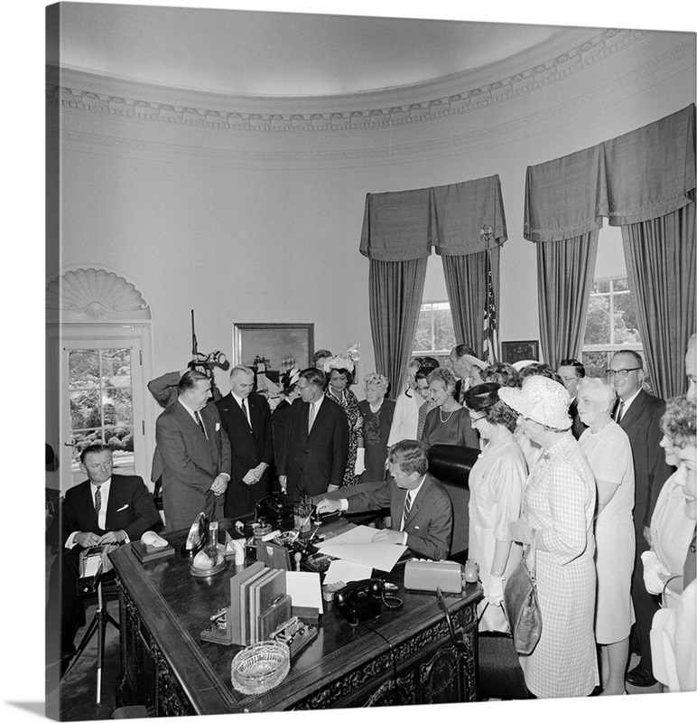 President John F. Kennedy signing the Equal Pay Act | Great Big Canvas